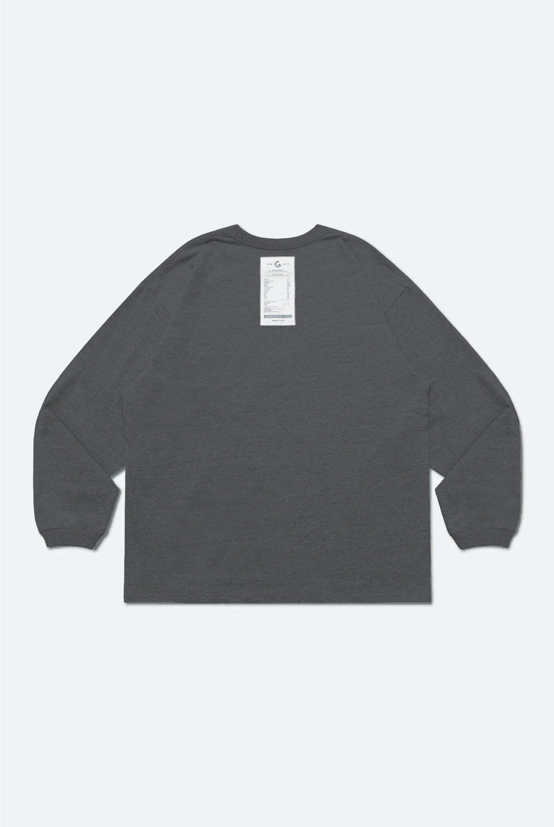GROCERY FW23 LT-006 INVOICE LONG TOP/ CHARCOAL - GROGROCERY