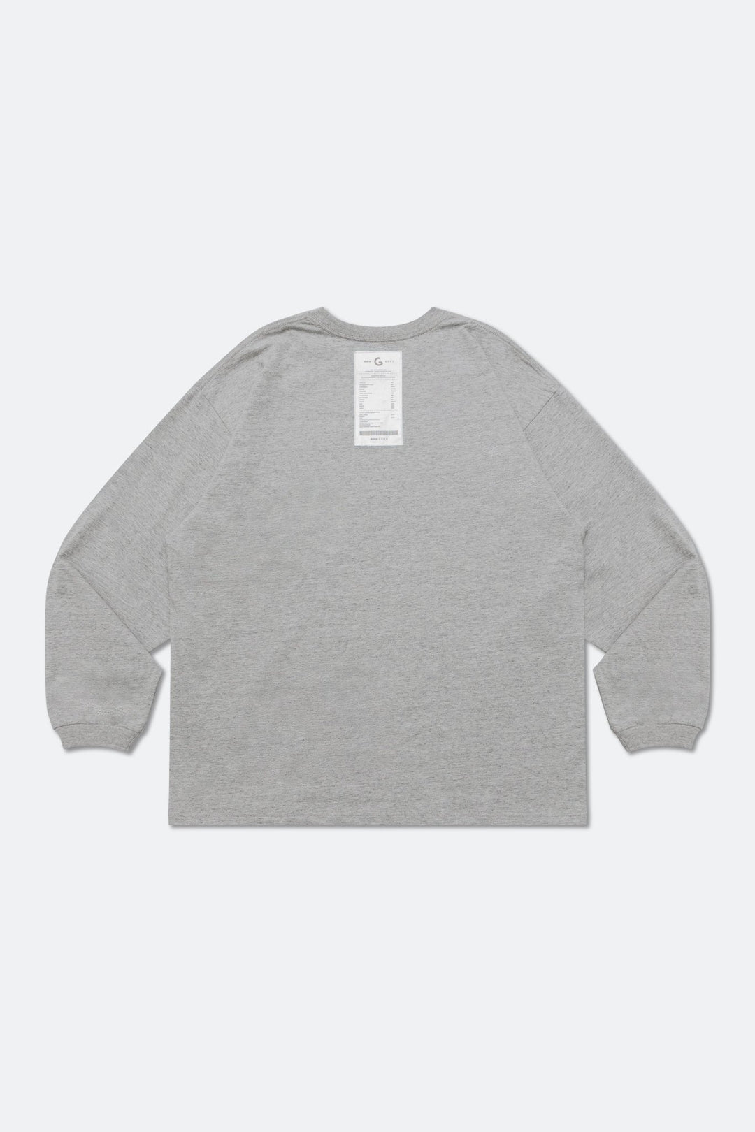 GROCERY FW23 LT-006 INVOICE LONG TOP/ GREY - GROGROCERY